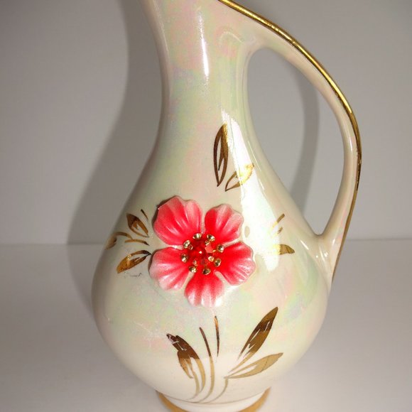 Vintage | Accents | Vintage Lusterware Vase Pitcher Handgemalt | Poshmark